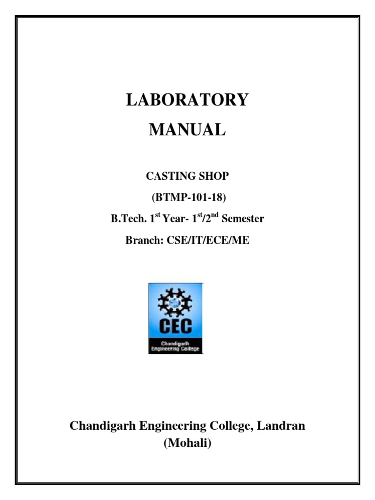 Laboratory Manual: Chandigarh Engineering College, Landran (Mohali ...