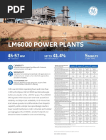 Lm6000 Power Plants | PDF | Gas Turbine | Natural Gas