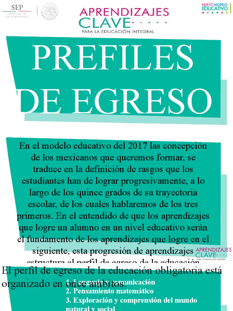 Perfiles de Egreso de Primaria | PDF
