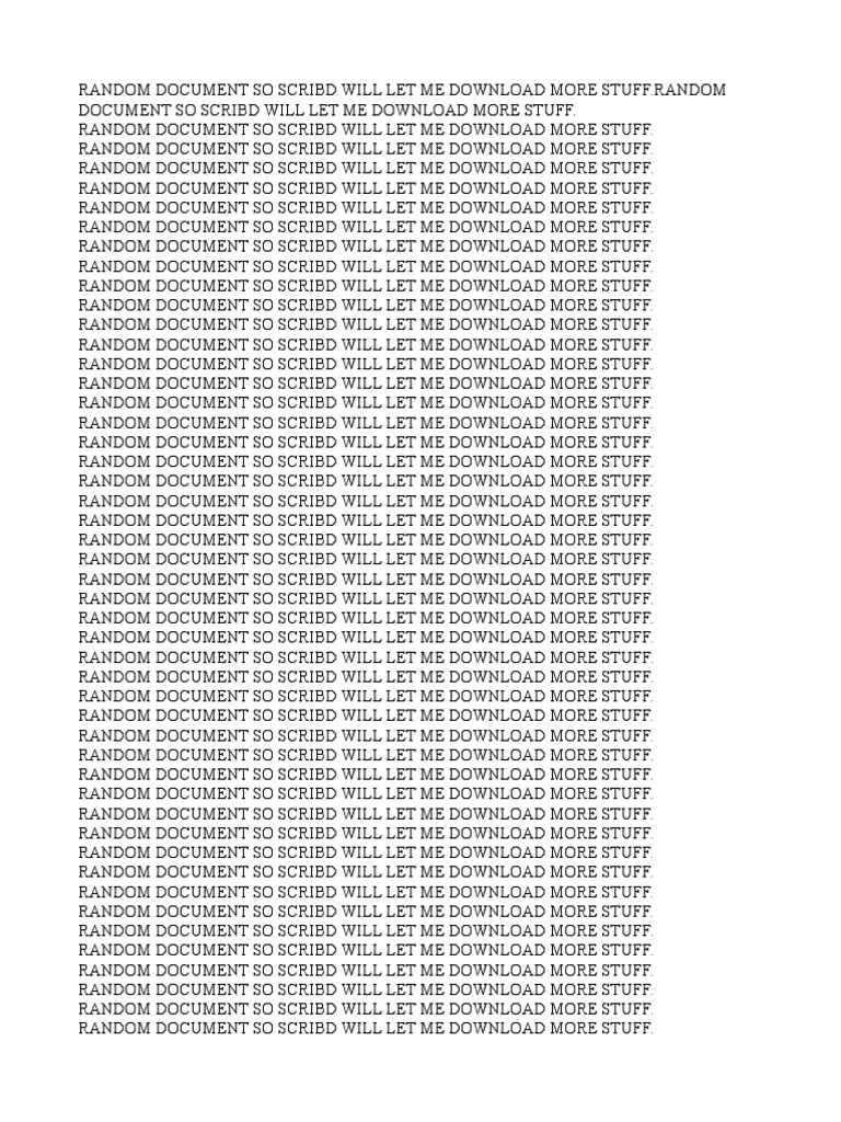 Random Document PDF Free | PDF