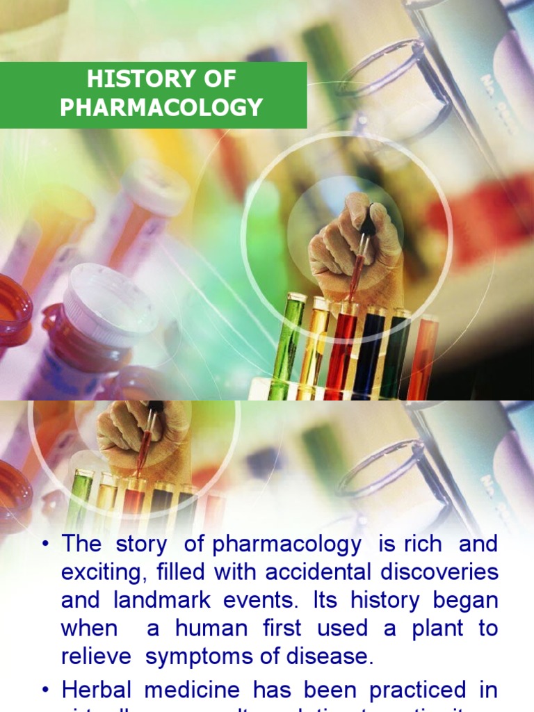 History of Pharmacology | PDF | Pharmacology | Drugs