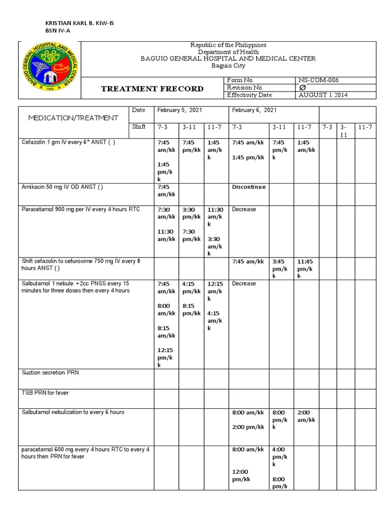 Treatment Record for Steve Rogers | PDF | Functional Group | Medical ...