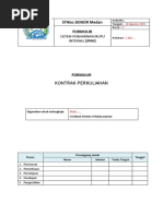 Format Kontrak Kuliah Sesuai SPMI | PDF | Karier & Perkembangan | Komputer