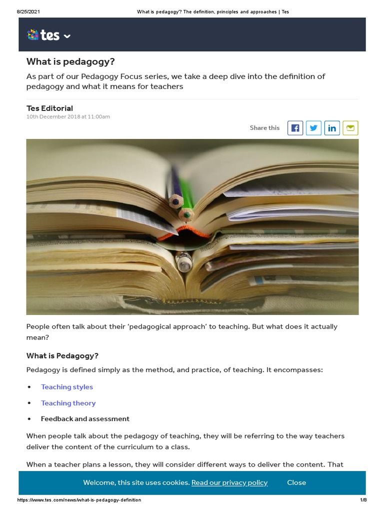 What Is Pedagogy - The Definition, Principles and Approaches - Tes ...