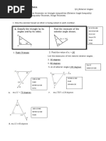 Hinge Theorem Worksheet 5.6 | PDF | Teaching Mathematics | Mathematical ...