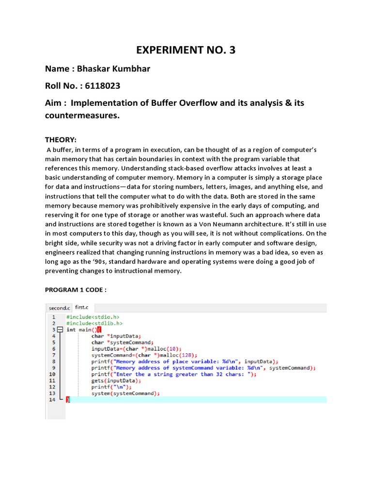 Expt No 3 Bhaskar 6118023 Pdf Pointer Computer Programming Computer Data Storage 4944
