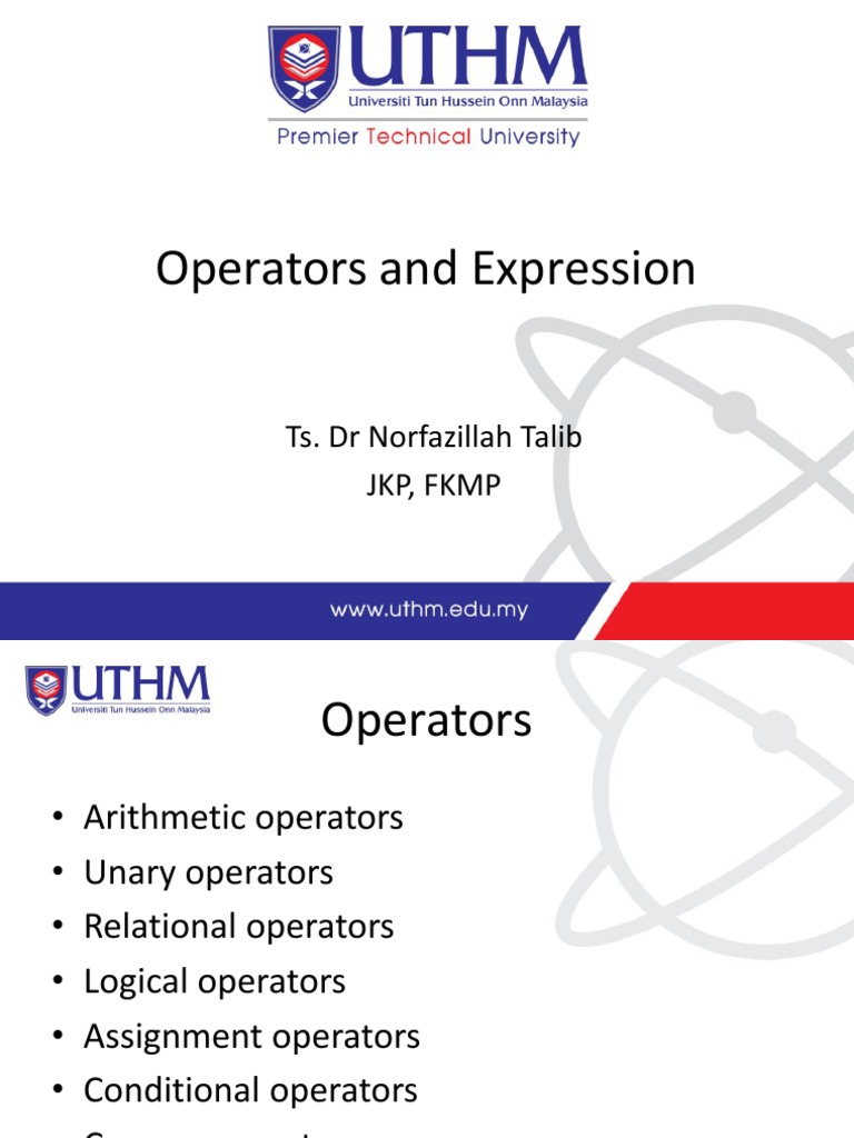 Operators and Expression - Student | PDF | Integer (Computer Science) | Mathematics