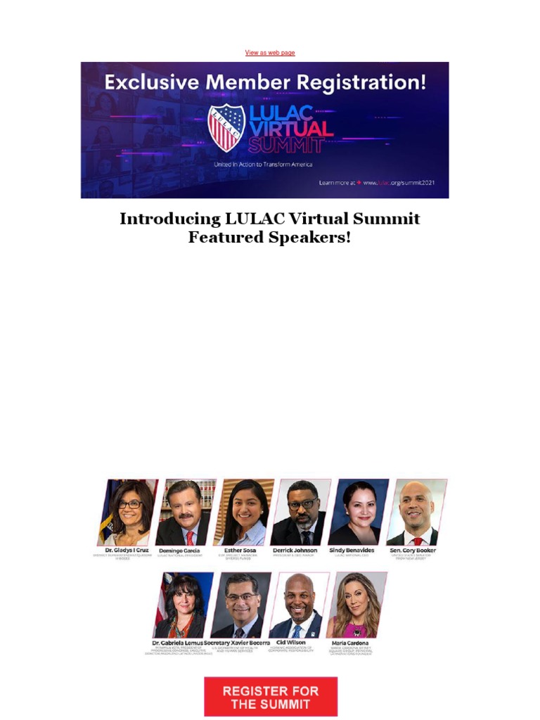 LULAC Virtual Summit Is Around The Corner! Introducing LULAC Virtual ...
