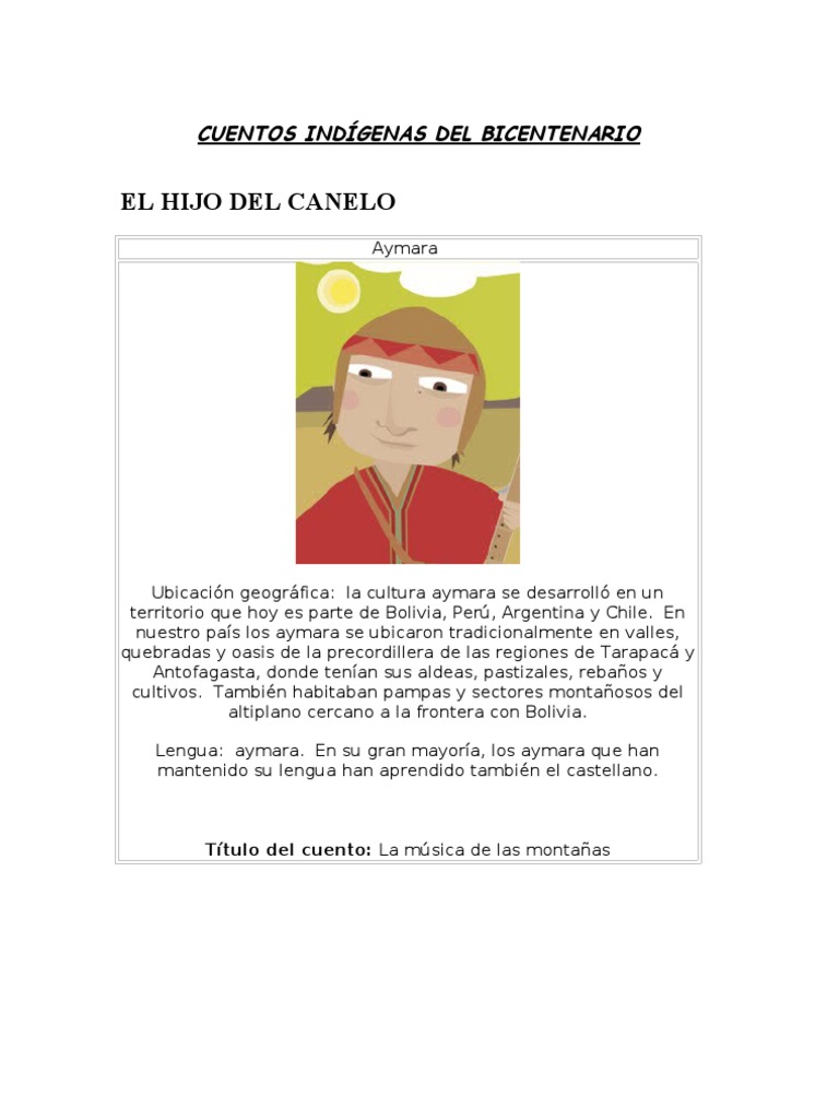 Cuentos Indígenas Del Bicentenario | PDF | Chile | Pueblos Indígenas de ...
