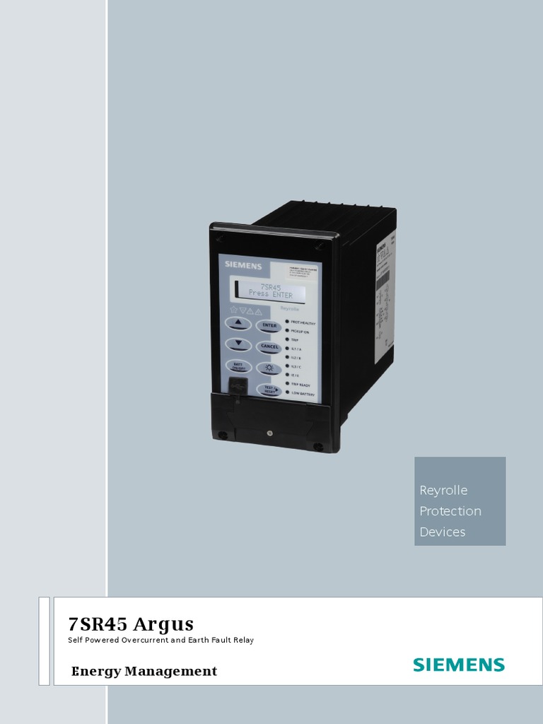 7SR45 Argus Catalogue Sheet | PDF | Relay | Usb