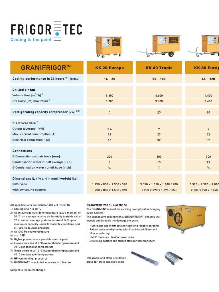 Granifrigor Prospekt Brochure en | PDF | Building Engineering ...