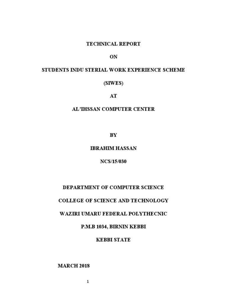Technical Report | PDF | Microsoft Excel | Microsoft Word
