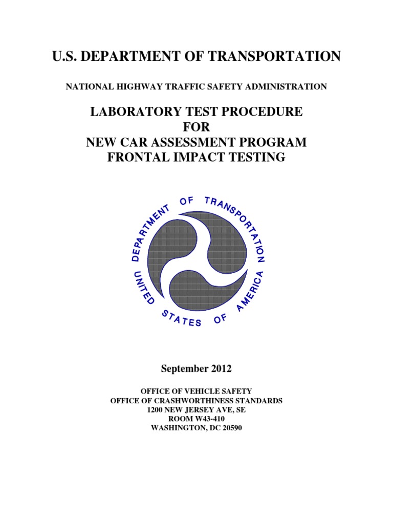 U.S. Department of Transportation: Laboratory Test Procedure FOR New ...