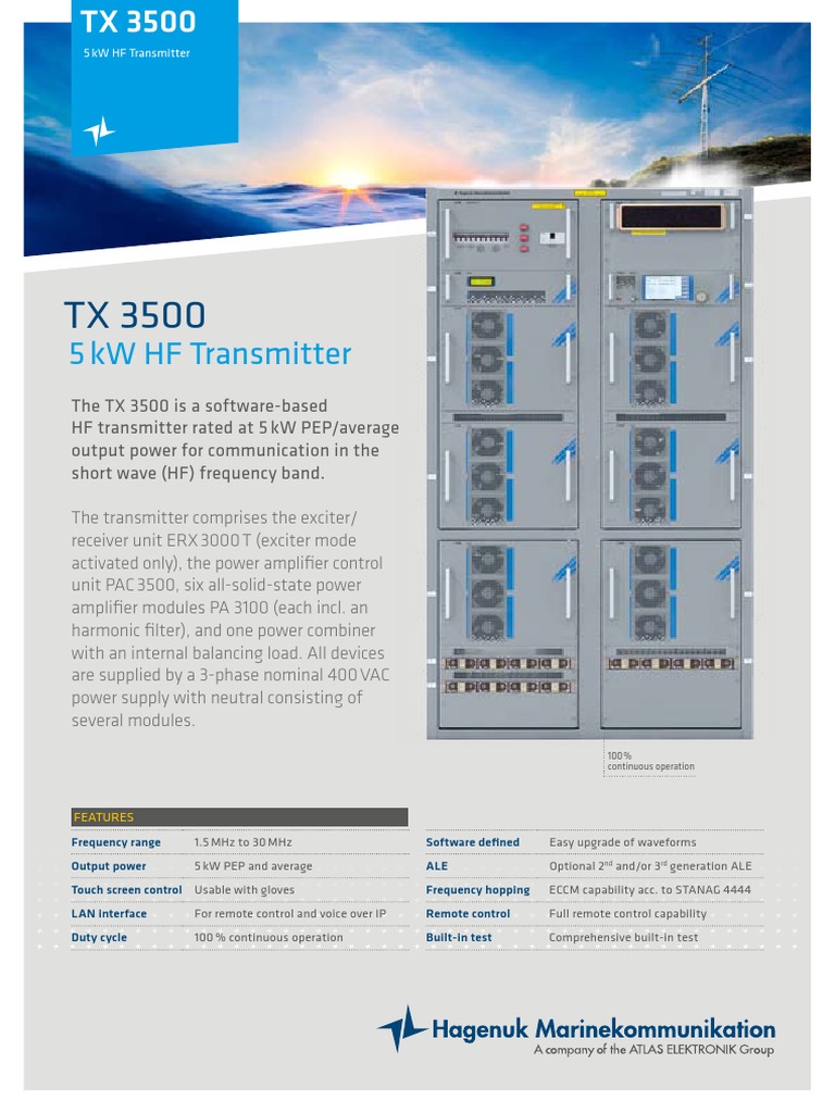 5 KW HF Transmitter | PDF | High Frequency | Transmitter
