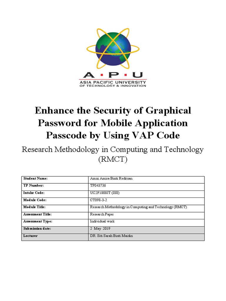 RMCT Assignment | Download Free PDF | Password | Authentication