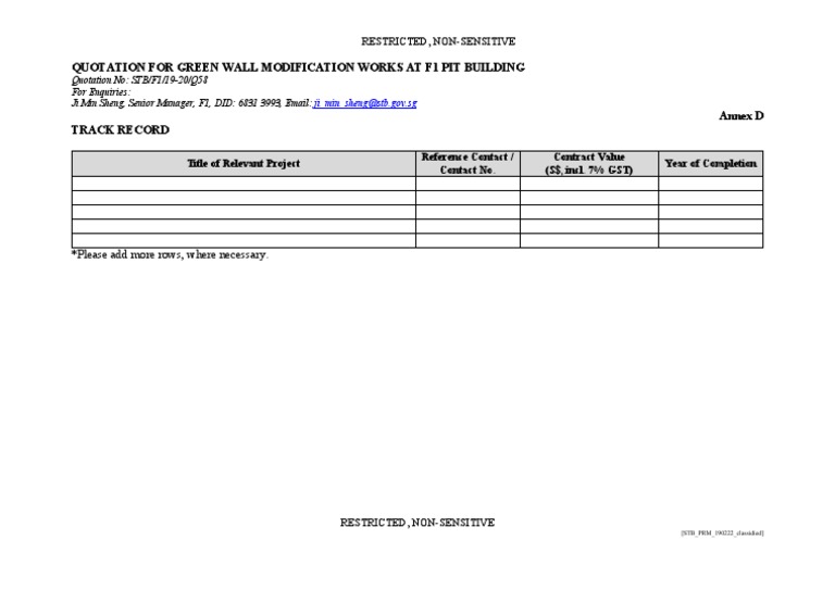 3 Annex D - Track Record | PDF