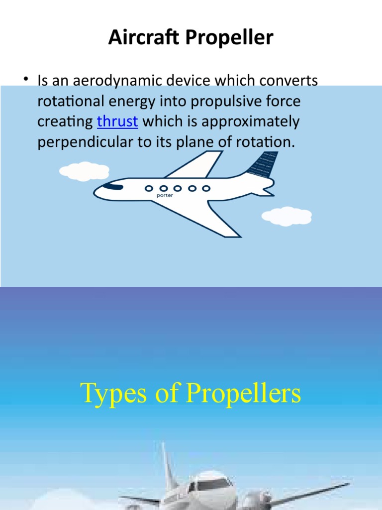 Types of Propellers-Amt122 Group1 | PDF | Aircraft | Machines