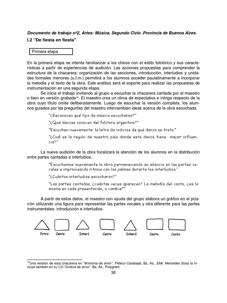Enseñanza de la Chacarera en Música | PDF | Ritmo | Acorde (Música)
