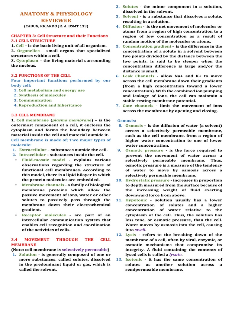 Anatomy And Physiology Chapter 3 Worksheet Answers Introduction To