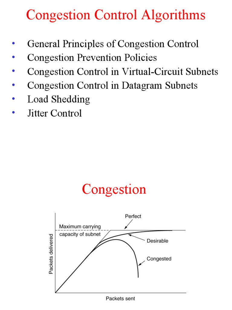 Congestion Control Algorithms Pdf Networking Multiprotocol Label