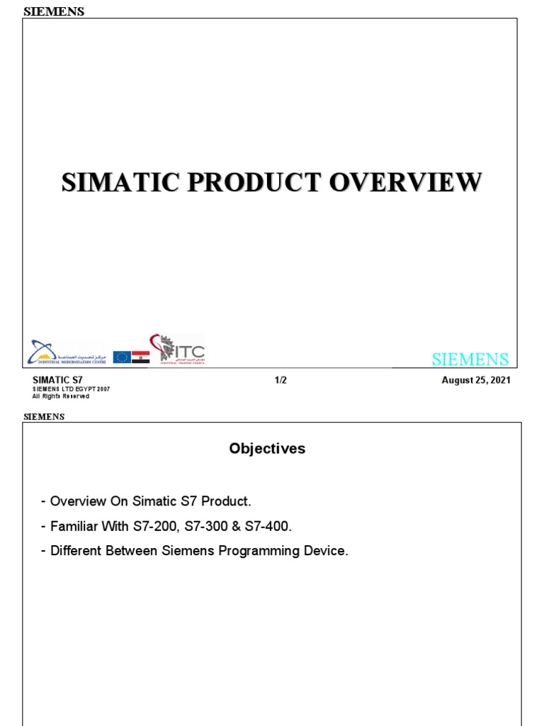 Simatic Product Overview | PDF | Central Processing Unit | Computer ...