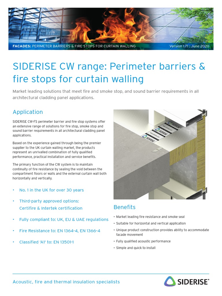 Siderise Cw-Fs PB v1.71 | PDF | Wall | Building Insulation