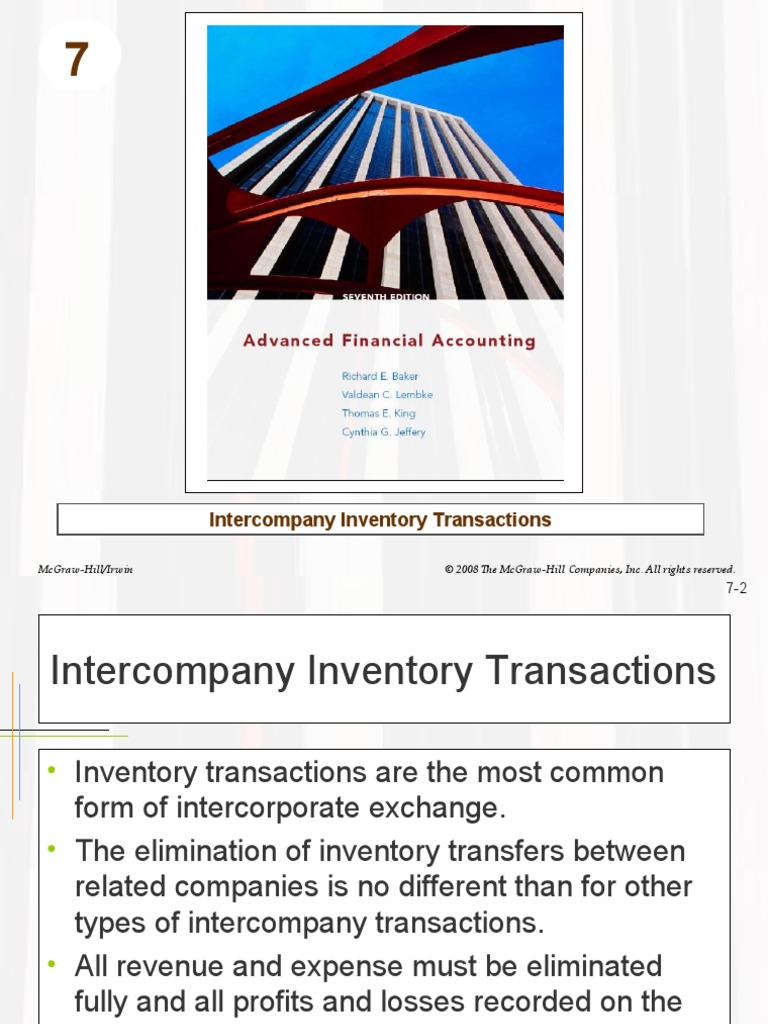 Intercompany Inventory Transactions: Mcgraw-Hill/Irwin © 2008 The ...