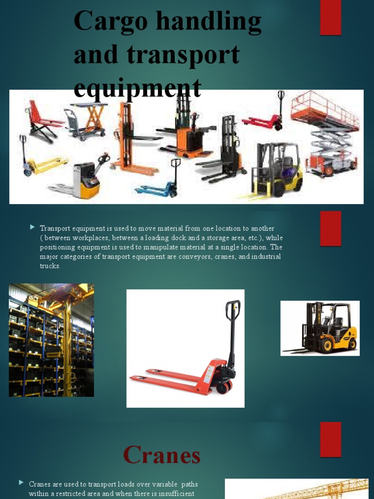 Cargo Handling and Transporting Equipment | PDF | Supply Chain ...