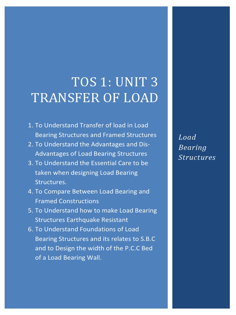 Load Transfer in Building Structures | PDF | Masonry | Wall