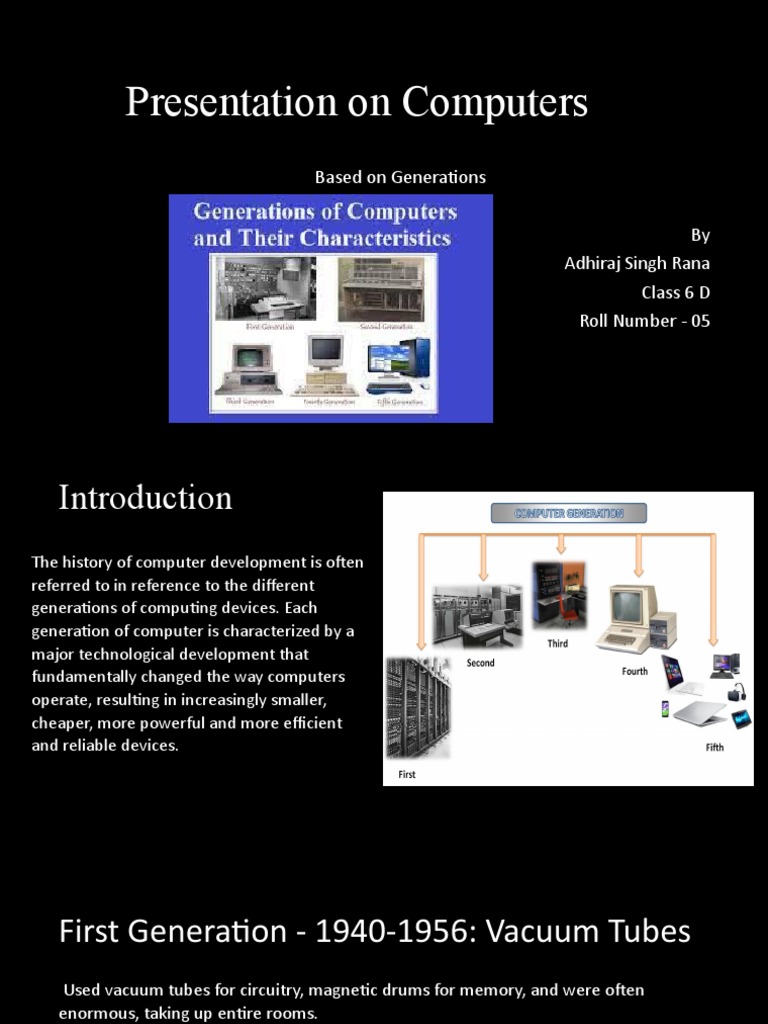 Computer Presentation Based On Generations Pdf Computer Programming