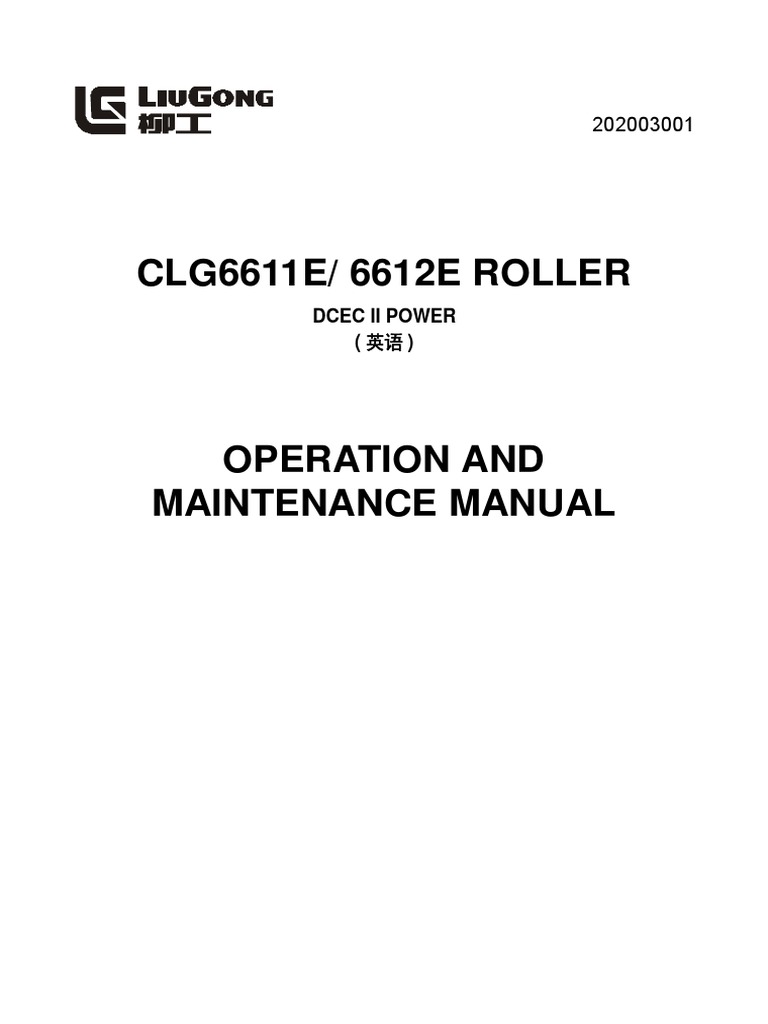 Clg6611e 6612e (Dcec Ii) Om 202003001-En | PDF | Coolant | Personal ...