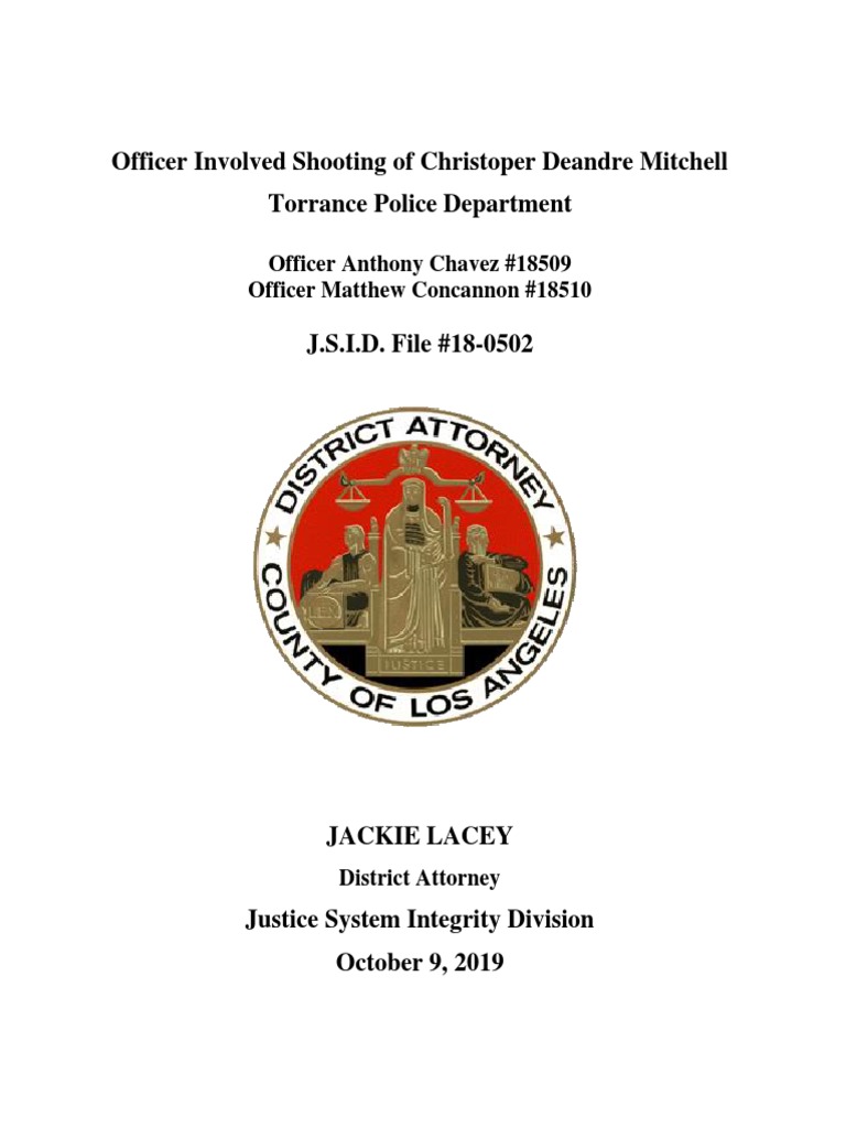 Jsid Ois 10 2019 Mitchell | PDF | Use Of Force