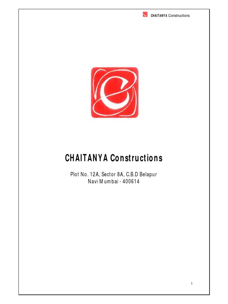 Chaitanya Construction Profile | PDF | Bridge | Precast Concrete