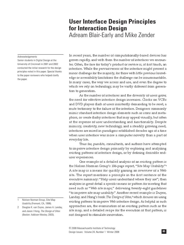 Adream Blair-Early and Mike Zender: User Interface Design Principles ...