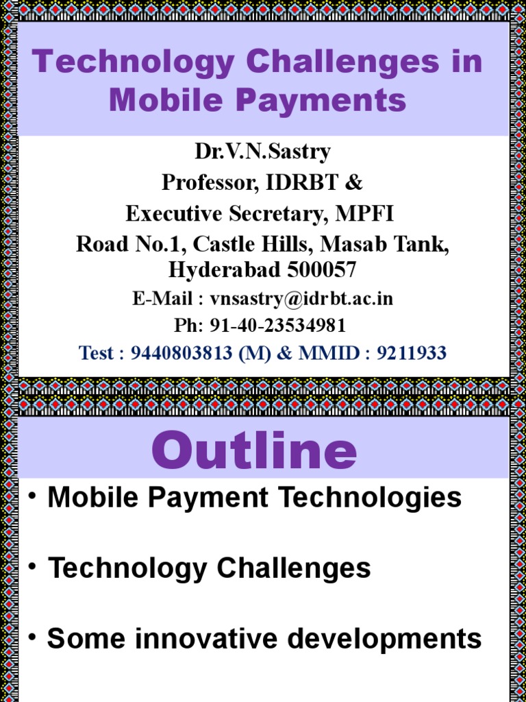 Technology Challenges in Mobile Payment | PDF | Wireless Ad Hoc Network ...