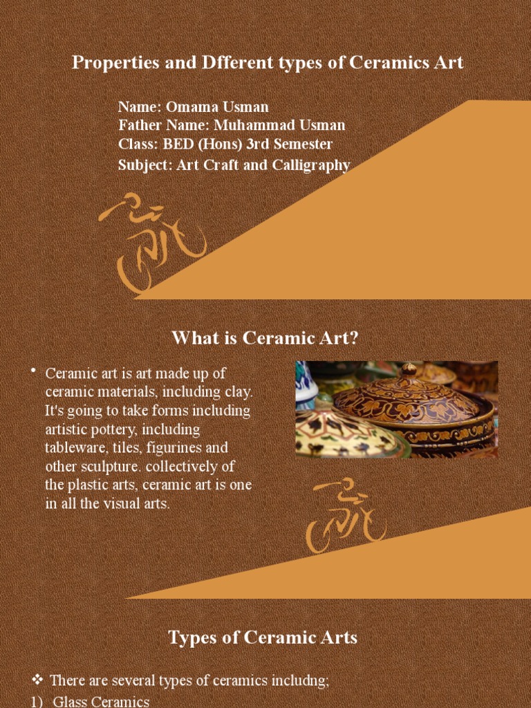 Properties and Dfferent Types of Ceramics Art | PDF | Ceramics | Silicon