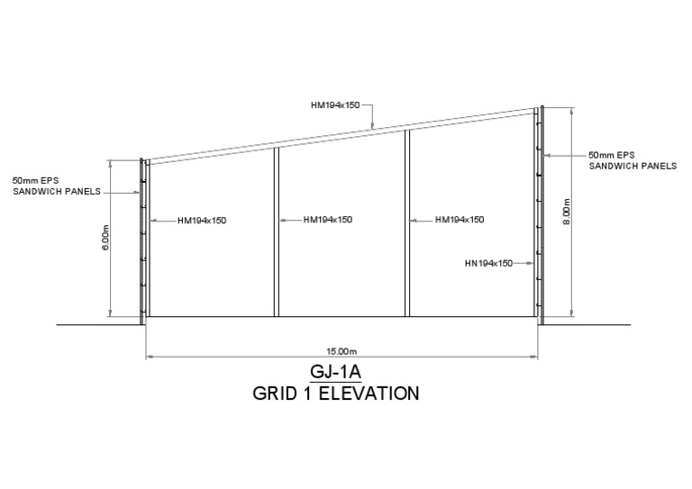 Grid 1 Elevation | PDF