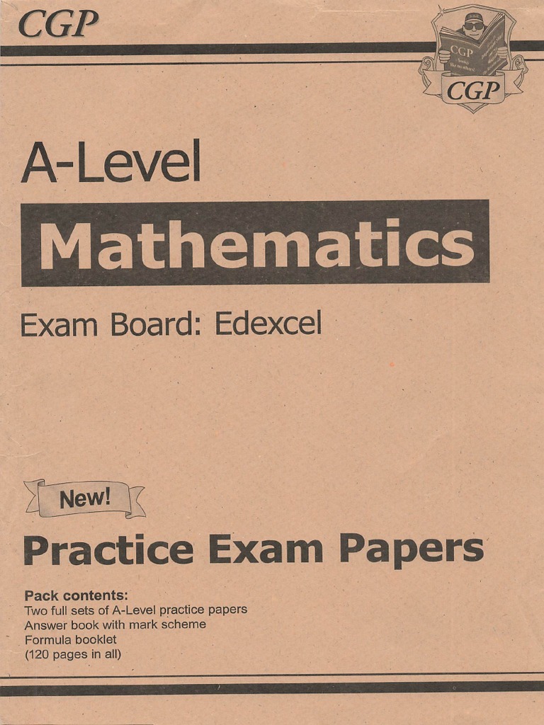 CGP A-Level Mathematics Edexcel Practice Exam Papers | PDF