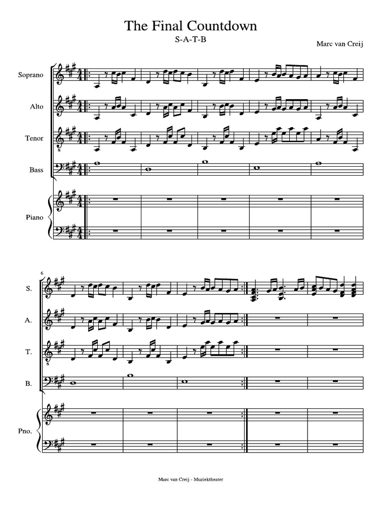 The Final Countdown (Intro) | PDF