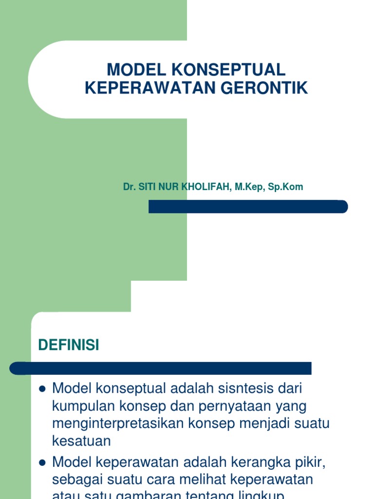 Keperawatan Gerontik Holistik | PDF | Pengembangan Diri
