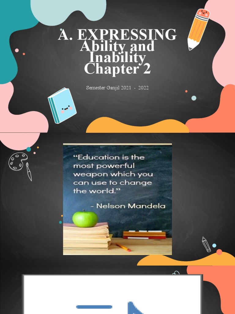 A. Expressing Ability and Inability: Semester Ganjil 2021 - 2022 | PDF