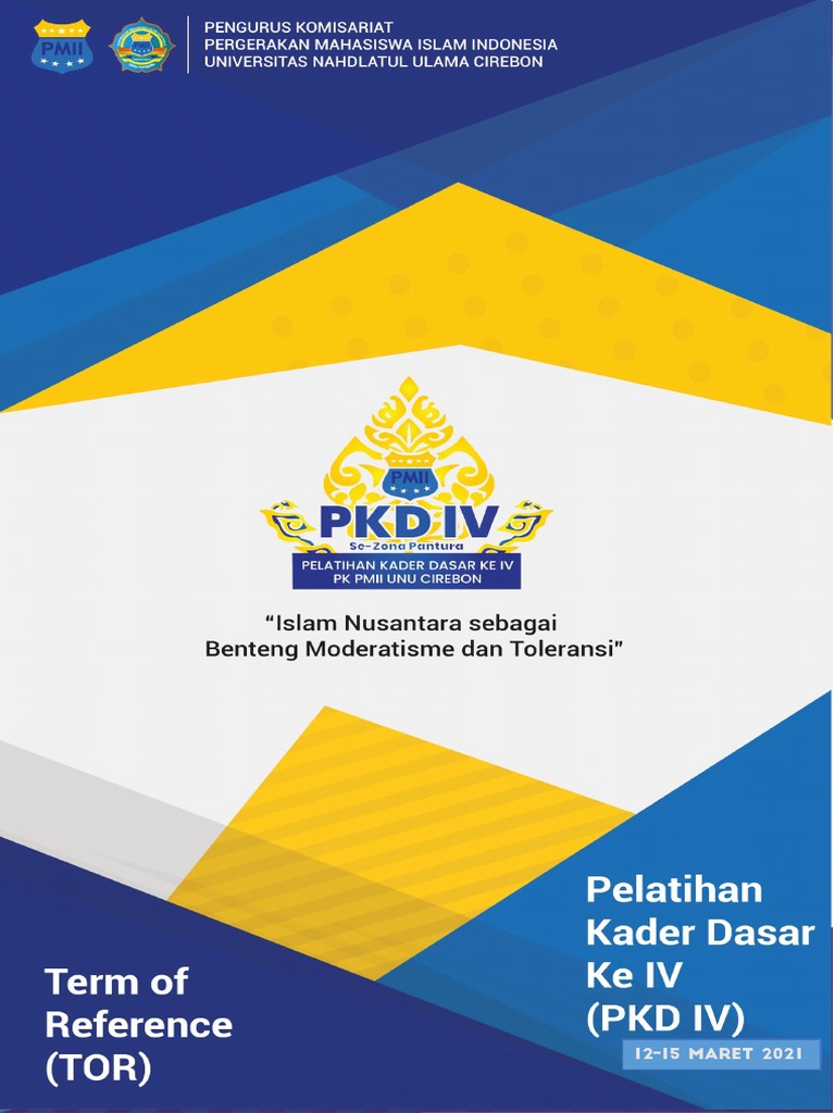 Term of Reference (Tor) PKD IV PK Pmii Unu Cirebon 2021 | PDF