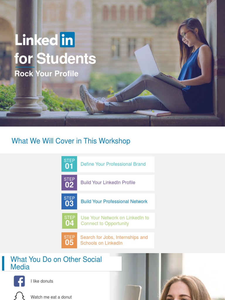 Linkedin Workshop Handout 2020 Pdf Linked In Brand