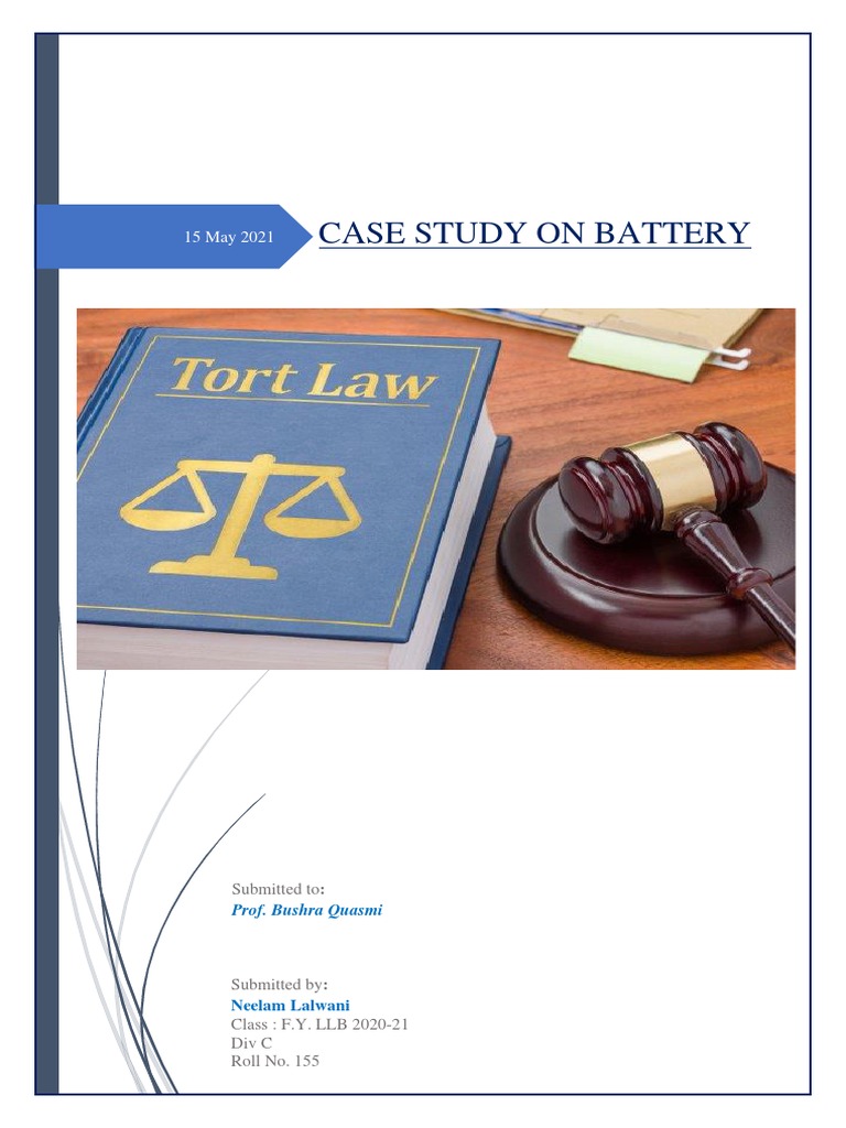 Understanding Battery as a Tort | PDF | Tort | Damages