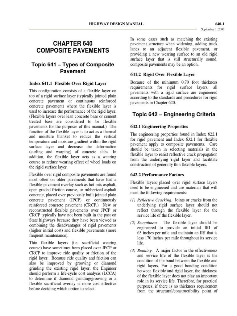 Composite Pavements: Topic 641 - Types of Composite Pavement | PDF ...