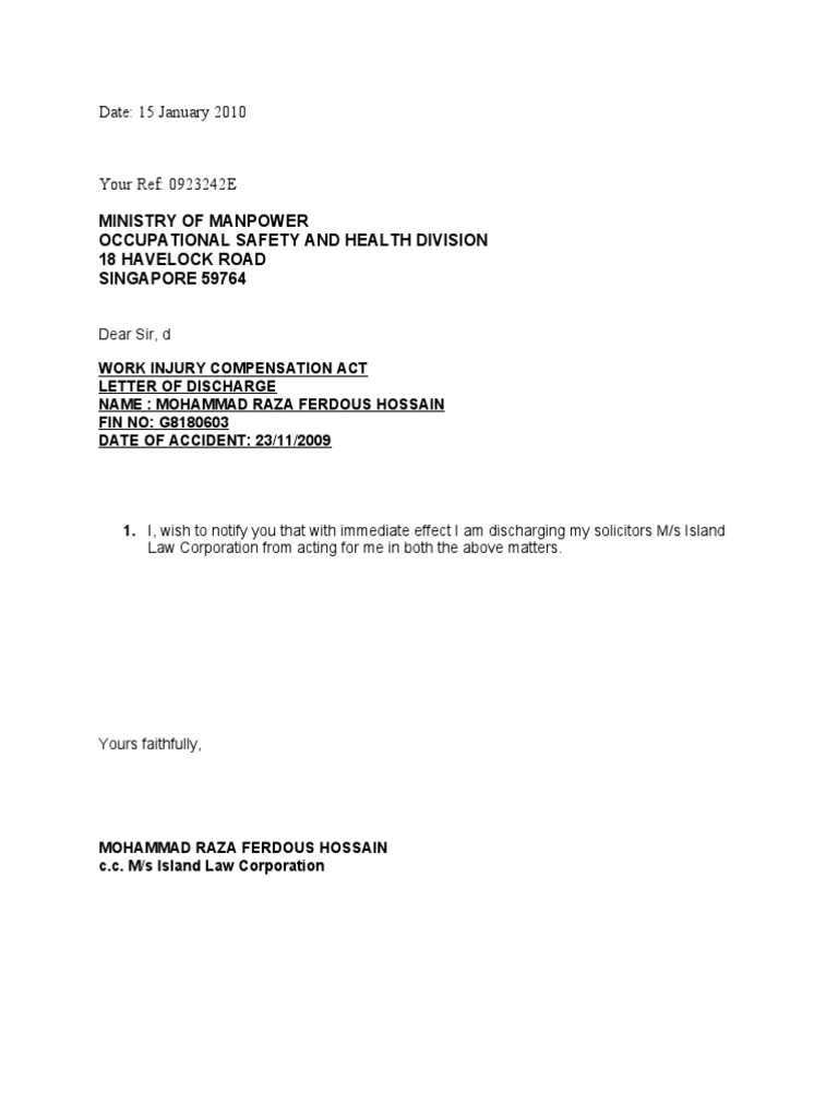 Discharge Letter | PDF