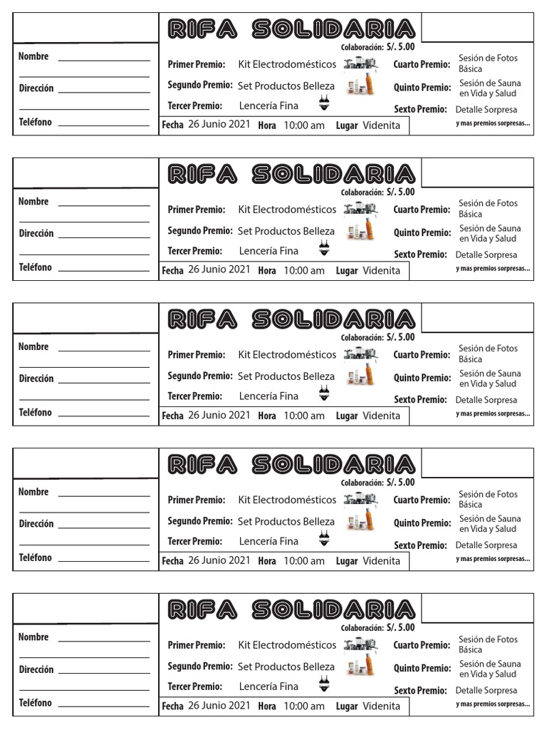Rifa Solidaria | PDF