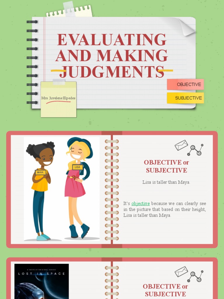 Evaluating and Making Judgments | PDF | Subjectivity | Cognitive Science