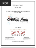 Questionnaire Coca Cola | PDF | Coca Cola | Marketing