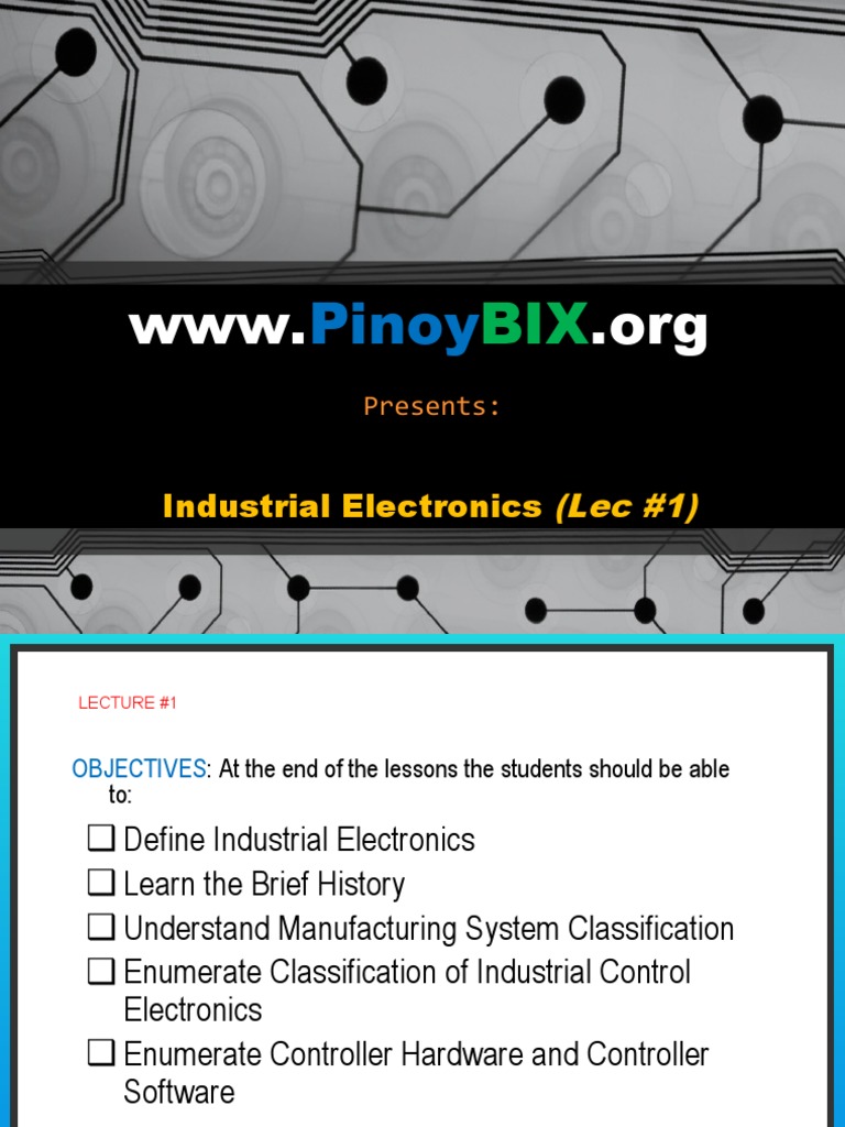 Pinoy: Industrial Electronics | PDF | Electronics | Power Electronics